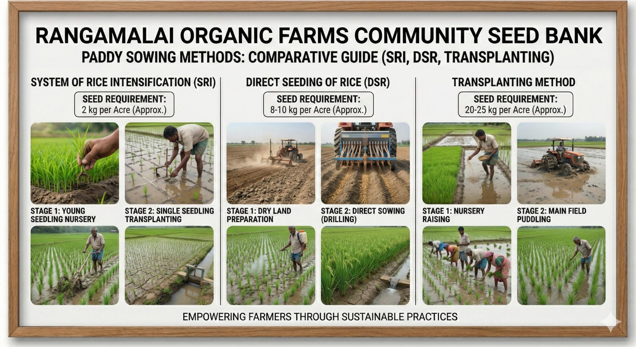 Kala Namak Paddy Seeds - Rangamalai Organic Farms - Manvasanai